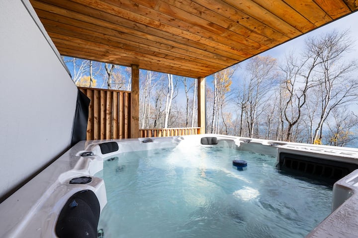 61b Chalet: Spa, Foyer & Vues D’hiver - Le Massif de Charlevoix