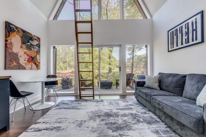 A-frame Tranquility: Creekside Chic Retreat|cabin9 - Indian Creek Lake, TX