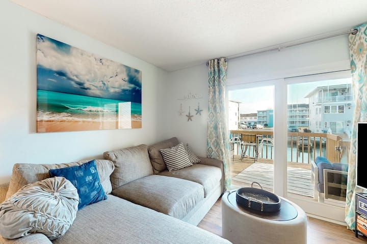 1br Waterfront Condo With Balcony, W/d, Fireplace - Ocean City, MD