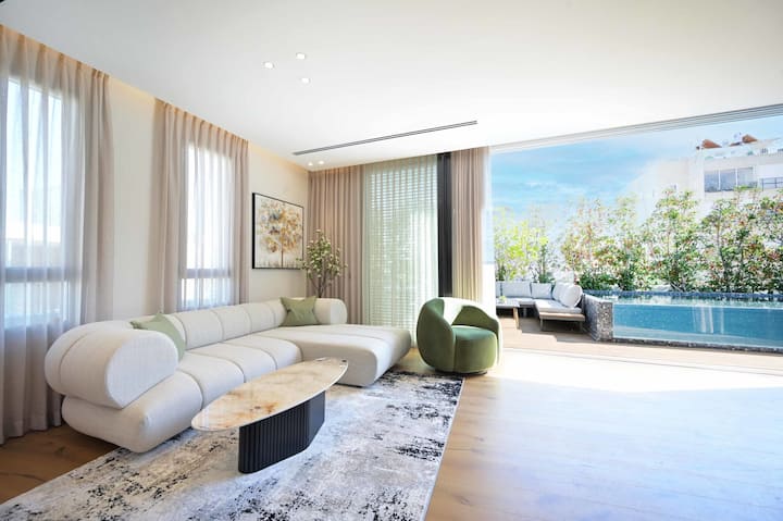 Penthouse Moderne De Luxe 3 Chambres Avec Piscine Par Holyguest - Tel-Aviv