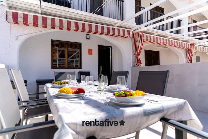Rentafive - Gran Casa Reformada - Terraza - Santa Pola
