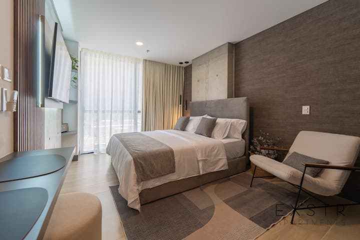 Peaceful Studio | Balcony, Pool & Sauna | Rm309 - Cali