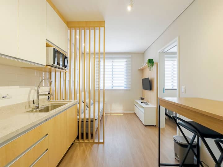 Apartamento De 1 Quarto Com Sofa-cama - Fai1206 - Curitiba