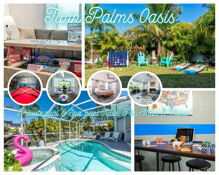 Twin Palms! Private Pool/spa, Game Room & More! - Bradenton, FL