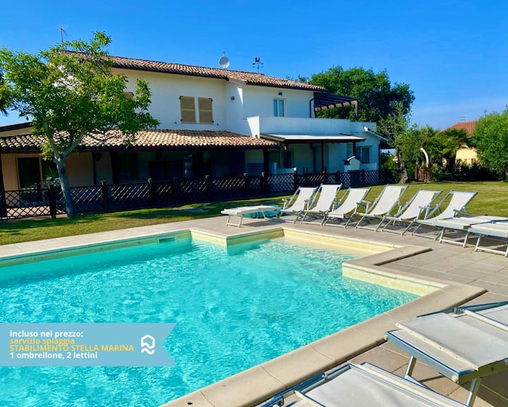 Viva4 - Numana, Apartment In Villa With Pool - Porto Recanati