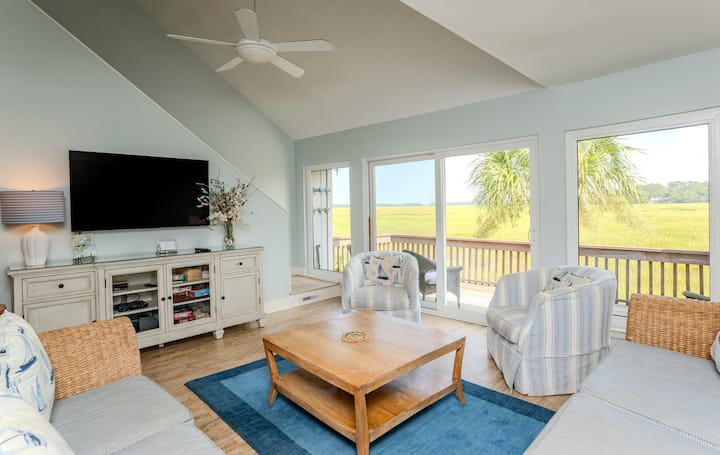 230 Tennis Villa - Terrific Marsh Views - Harbor Island, SC