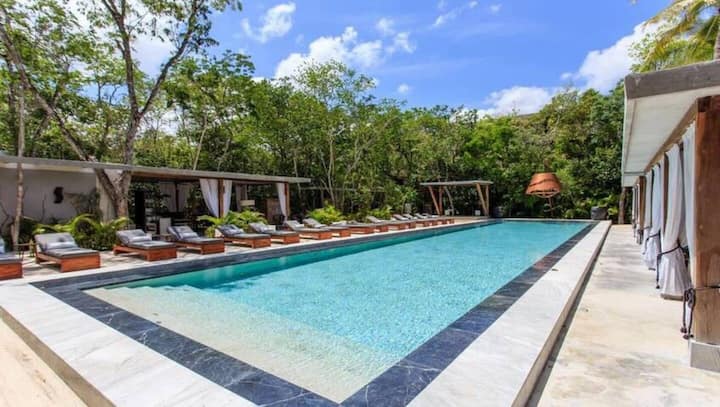 Aldea Zama Villa With Private Pool, Art & Spa - Tulum