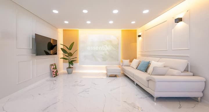 화이트와 우드톤 인테리어의 아늑한 공간인 더오늘독 독채 - Yeosu-si