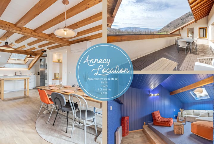Terrasse Du Lanfonnet – Avec Piscine Partagée - Lac d'Annecy
