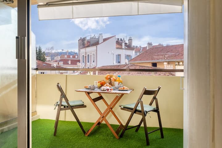 Le Cocon - Hypercentre - Terrasse - Clim - Cosy - Cannes