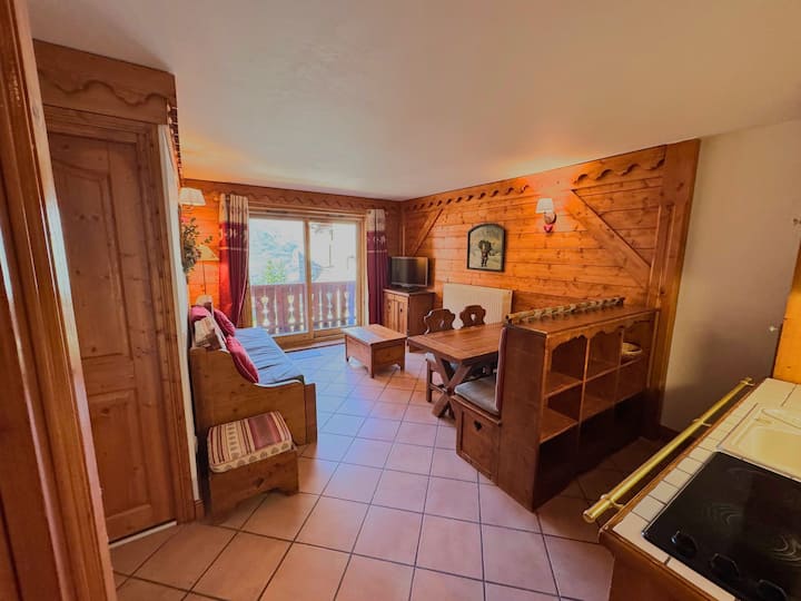 Chalet Alpage à Reberty - 3 Pièces, Accès Piscine - Les Menuires
