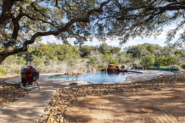 Llama Ranch House | Pool & Firepit | Pets Ok - Dripping Springs, TX