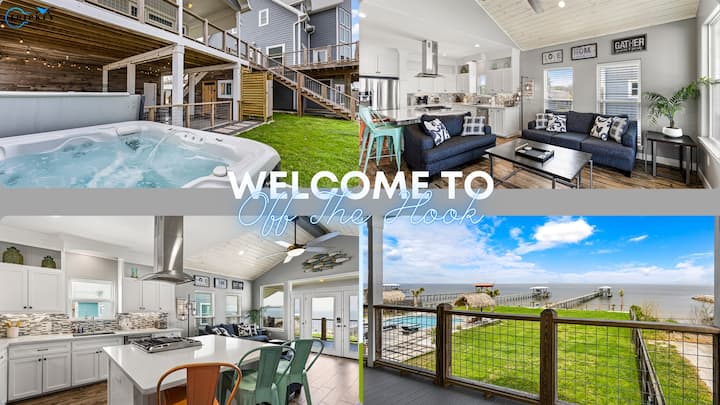 Cozy Bay House W/ Hot Tub + Pier - Texas City, TX