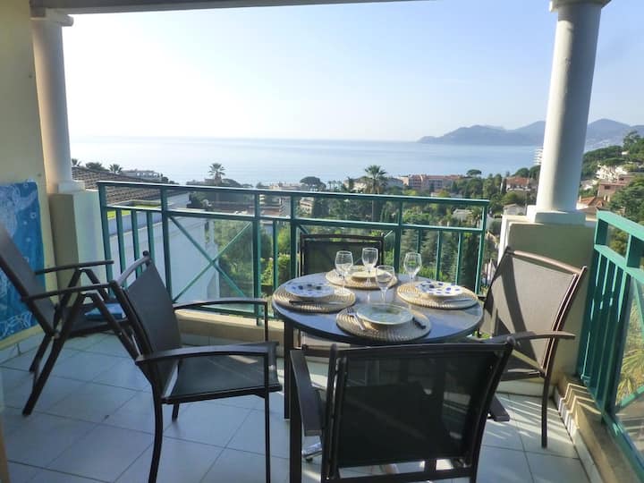 Vue Sur La Mer Et Belle Piscine - Cannes