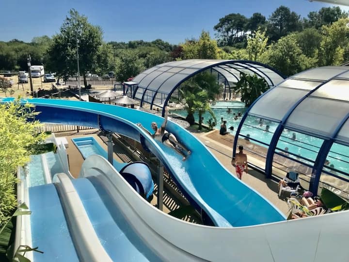 Zecamping 4* Mobil Home 35m² Piscine - Mimizan