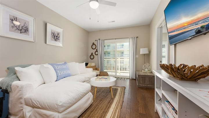 Balcony Pool 3br 2ba Chic Residence At Sandcastle - 와일드우드 크레스트
