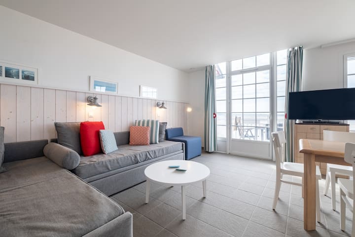 Pierre&vacances-app 9 Pers-duplex-alcôve-vue Mer - Belle Dune