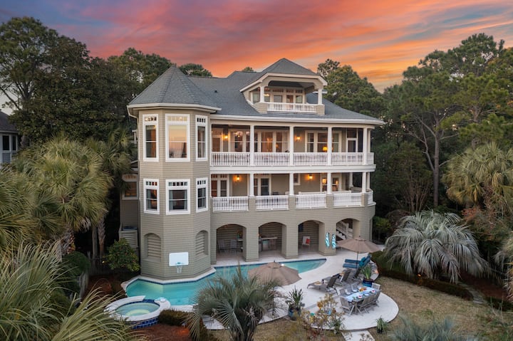 7 Bedroom Oceanview Kiawah Estate W/ Pool - Kiawah Island, SC