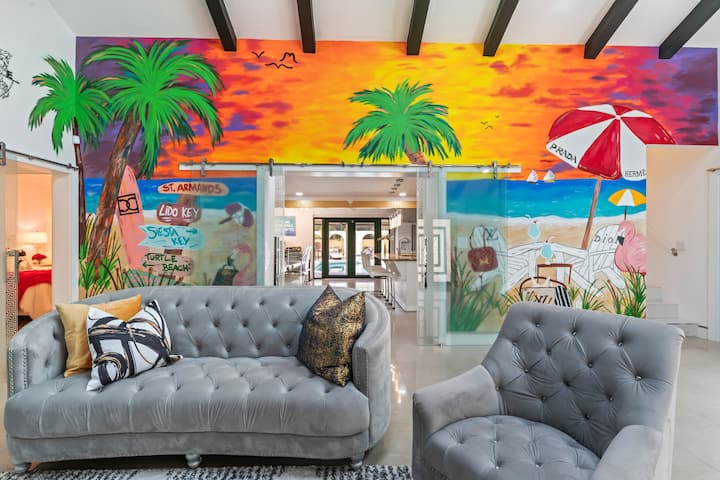 Glamor Manor Ssarasota- 5bedroom Heated Pool, Golf - サラソータ, FL