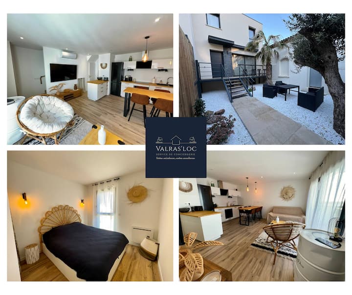 Villa Paradis Soleil Mer Et Plage - Valras-Plage