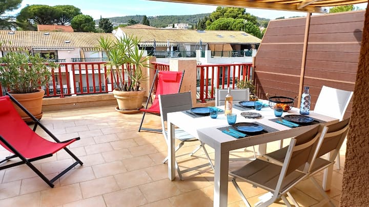 Bel Appartement Avec Piscine - Proche Plage - La Cadière-d'Azur