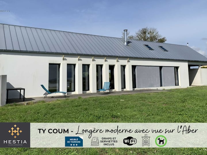 Ty Coum - Longère Moderne Avec Vue Sur L'aber - Ploudalmézeau
