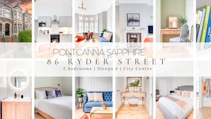 The Pontcanna Sapphire 2-bed Haven - Castell Coch