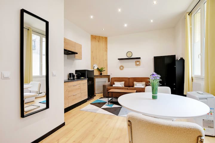 Paisible Studio - 2p - Buttes-chaumont / Climatisé - Pantin