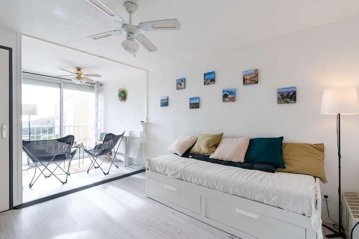 Sm-a145 Two-room Flat In Residence With Pool - Fleury