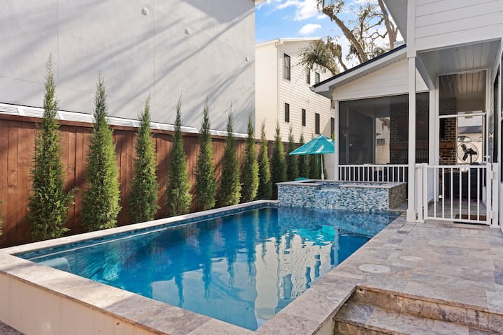 New Home, Pool And Screened-in Porch With Tv! - St. Simons Island, GA