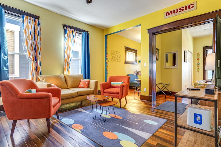 Retro-inspired Indy Home: Walk To Fountain Square! - Indianápolis, IN