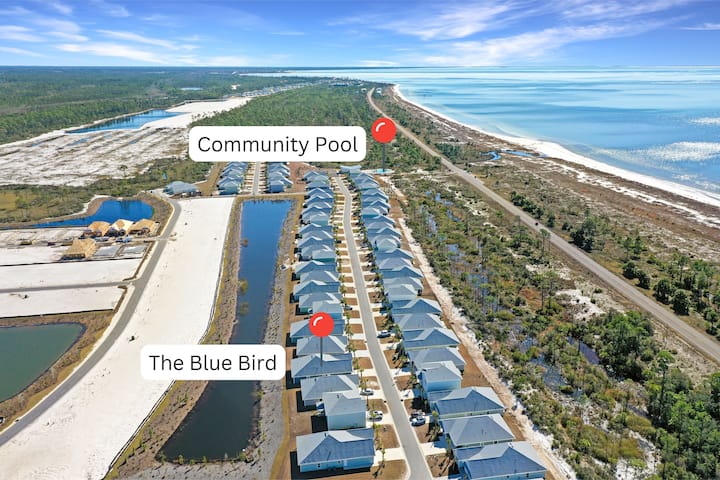 The Blue Bird @ Wmb W/ 2lrs & Comm Pool - Port St. Joe
