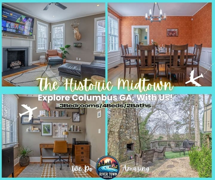 Spacious 3br Midtown Home | Grad Family Stays - Columbus, GA
