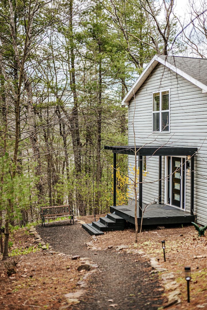 The Nest · Soaking Tub & Views · Stay With Branch - Berkeley Springs, WV