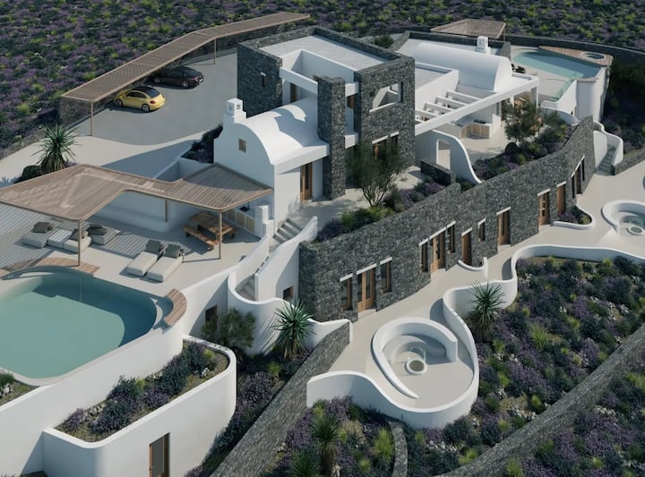 Isholidays The Villas Scenic Pool Sunset Sea View - Oia