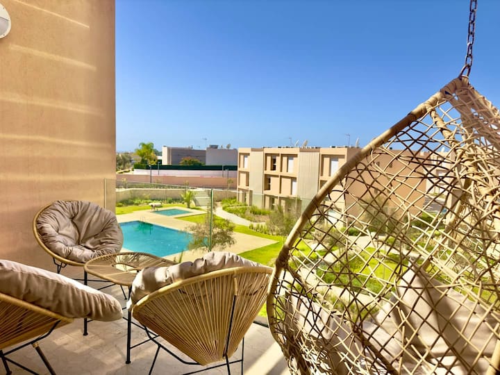 Duplex De Luxe à Taghazout, Vue Sur Piscine - Taghazout