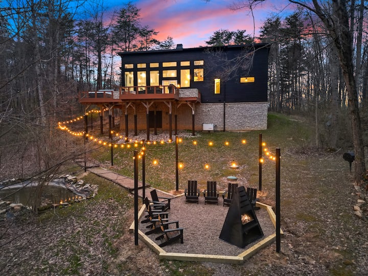 Cabine-moderne-salle De Bain Privée-fairchild Haus - Hocking Hills State Park, OH