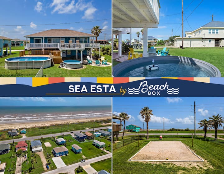 Oceanview Beach Home With 2 Pools And Volleyball - Galveston, TX