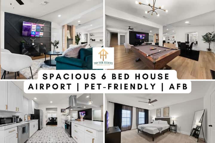 Spacious 6 Bed House| Airport | Pet-friendly | Afb - San Antonio, TX