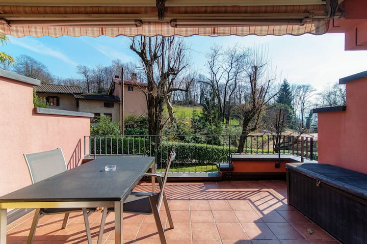 App. Avec Grande Terrasse (Casa Boschetto 2) - Caslano