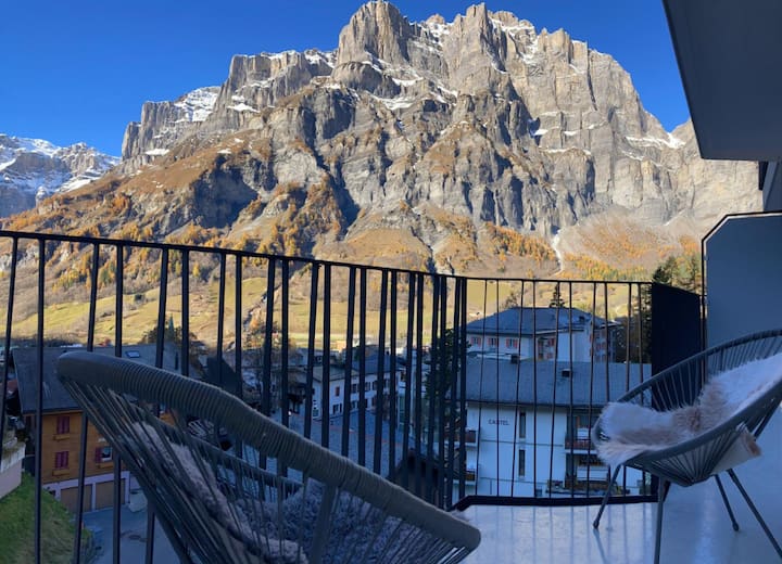 Studio | Vue De Rêve • Balcon • Parking Gratuit - Leukerbad