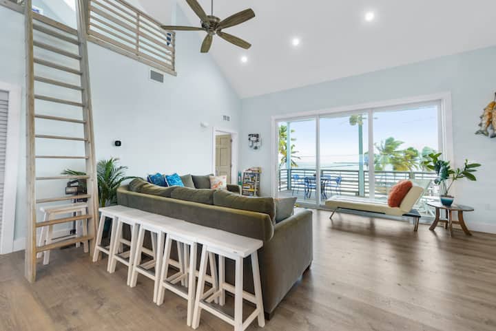 Boat Dock! Tiki Beach Big Pine - 4 Bed - Long Beach, Big Pine Key
