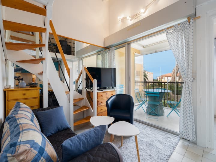 Duplex Rénové 6 Pers, Balcon Vue Mer - Agde