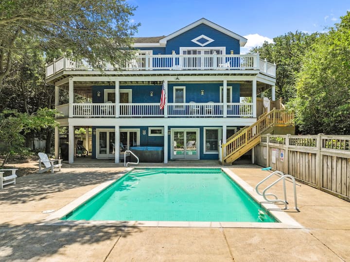 Pool~hot Tub~walk To Beach~four Master Bedrooms - Southern Shores, NC