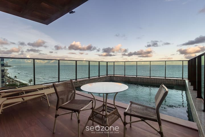 Studio W/ Sea View In Bldg W/ Gym - Iaa0504 - Recife