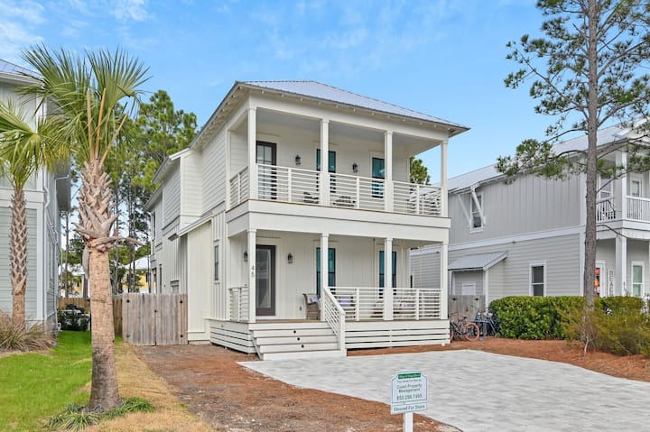 New Seagrove Home - Steps To Beach, Bikes, Pool - Seagrove Beach, FL