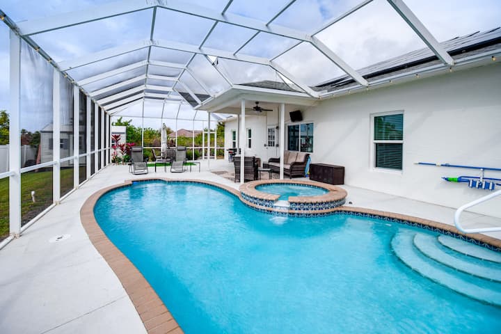Lanai, Private Pool: Lehigh Acres Home - Lehigh Acres, FL