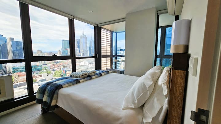 Melbourne Sky Centre Cbd 2br2ba Pool Gym Sauna - Melbourne