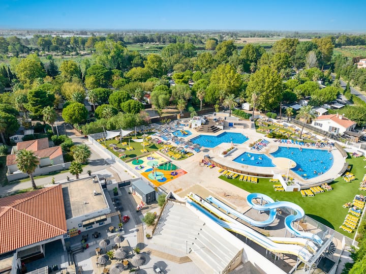 Proche Mer | Parc Aquatique | Mobil-home 4p + Clim - Saint-Cyprien