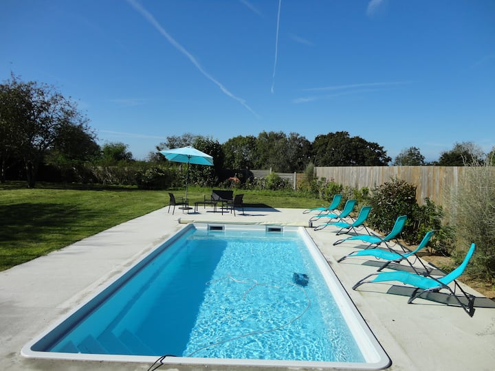 Les Grandes Landes - Piscine Privée - Grand Jardin - Grandcamp-Maisy